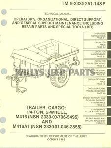 M416 Trailer Manuals